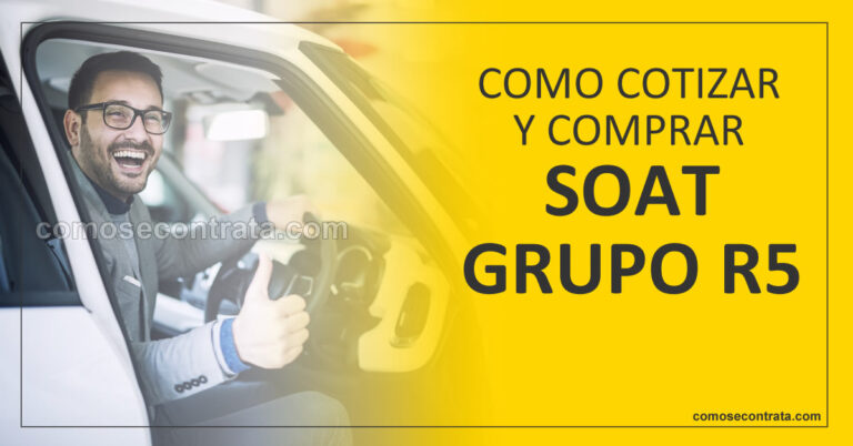 SOAT Grupo R5 . Cómo Cotizar y Comprar con Descuento (2024)